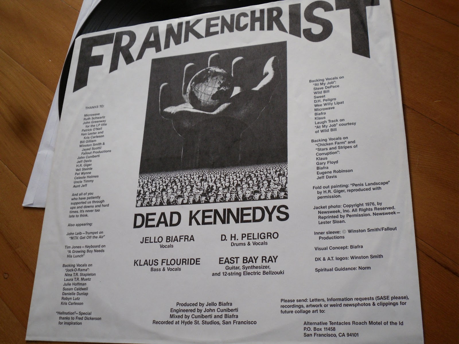 Totality: Dead Kennedys - Frankenchrist 12"