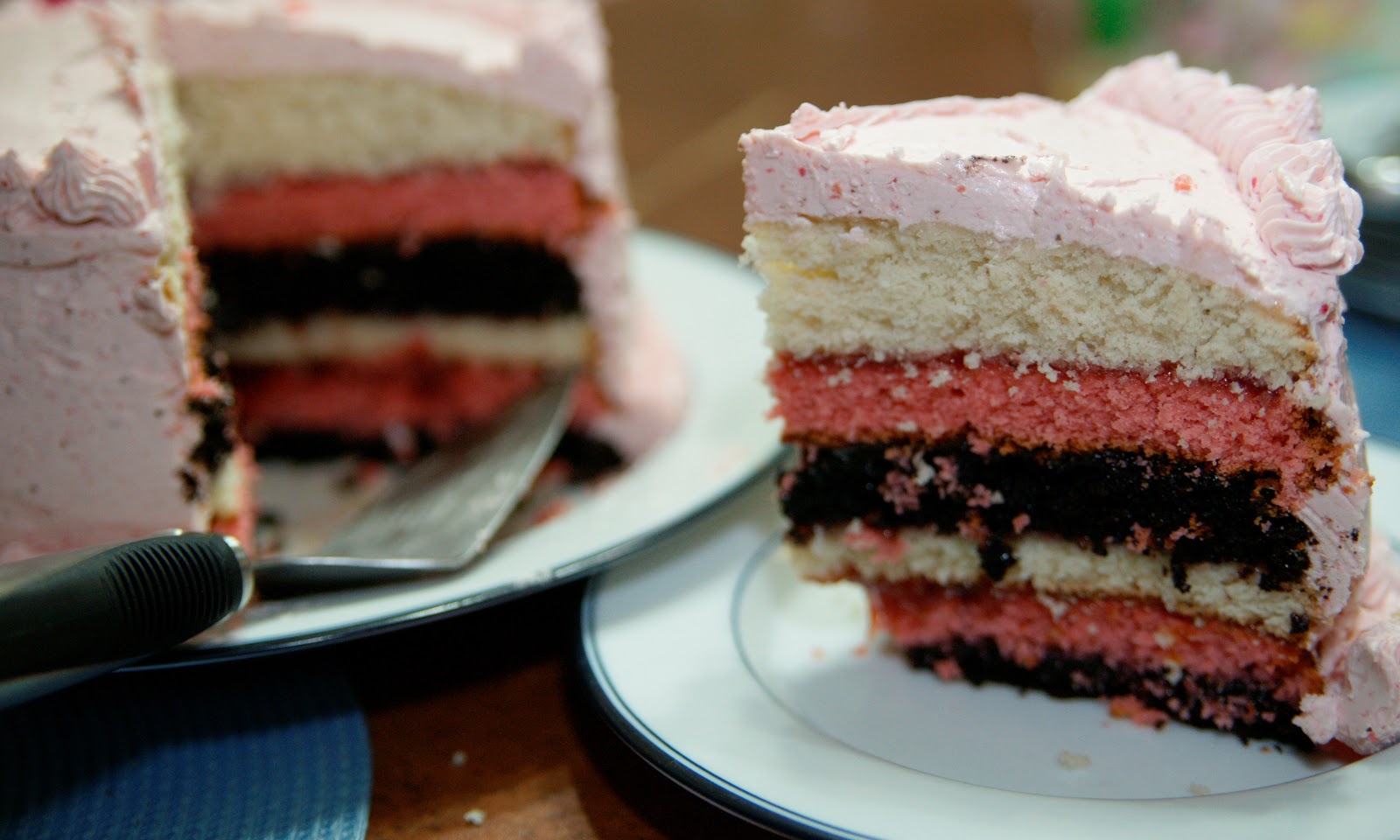 Savory Sweet and Satisfying: Neapolitan Layer Cake