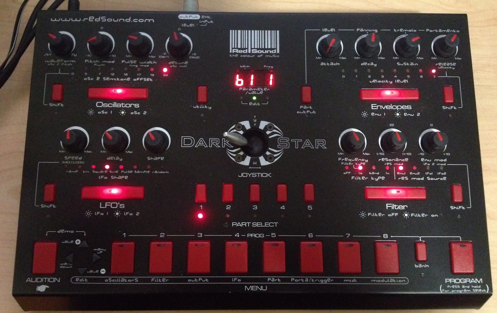 MATRIXSYNTH: RedSound Dark Star in Box w/Vocoda Chip