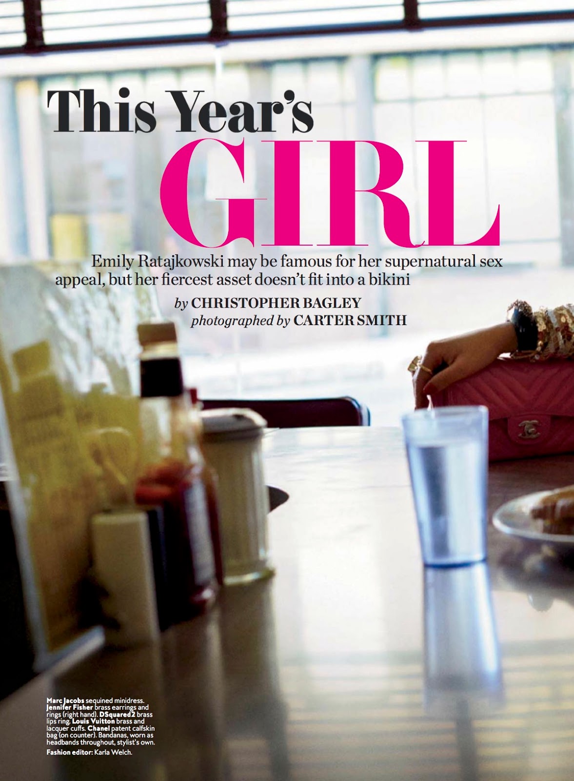 Dreaming of Dior: "This Year's Girl" Emily Ratajkowski for InStyle US ...