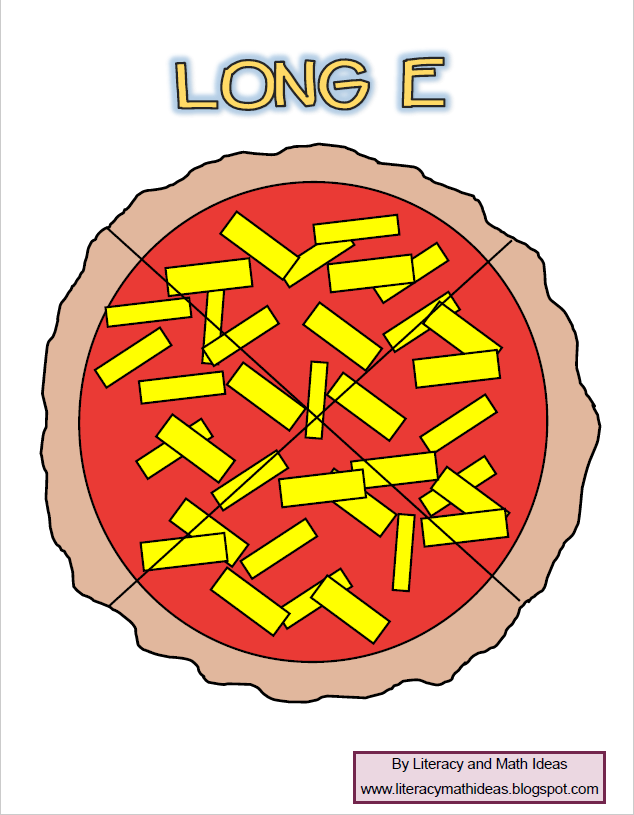 Literacy & Math Ideas: Free Pizza Phonics Game (Review Short and Long ...