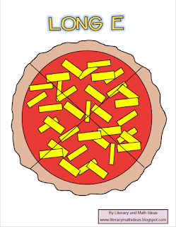 Literacy & Math Ideas: Free Pizza Phonics Game (Review Short and Long ...