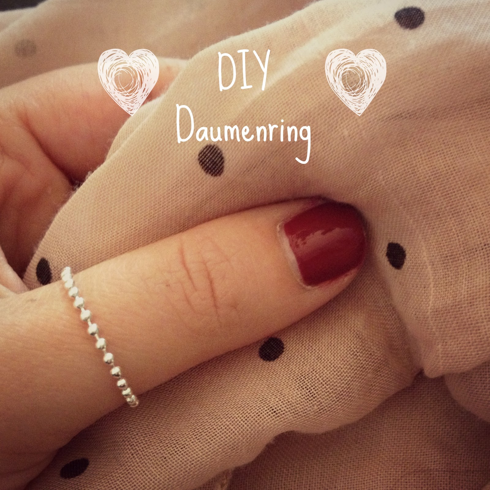 DIY Daumenring. So Zart.