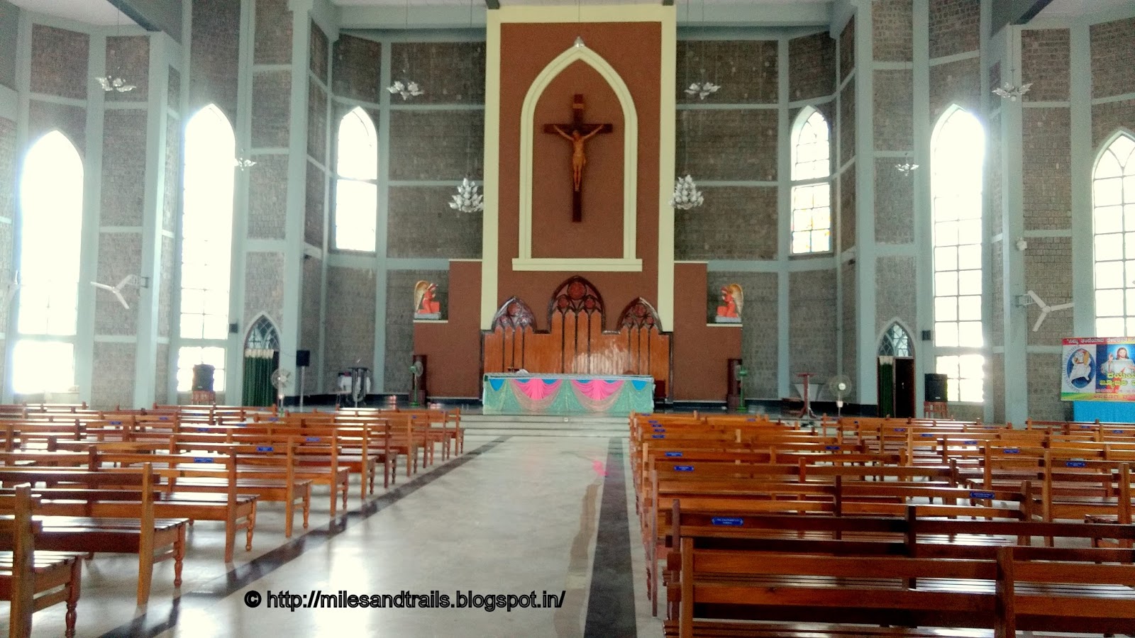 Miles and Trails: Sacred Heart Church-Shivamogga