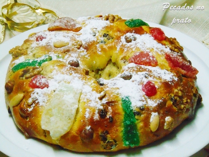 Receita do Bolo Rei tradicional - Receitas de pecados no prato