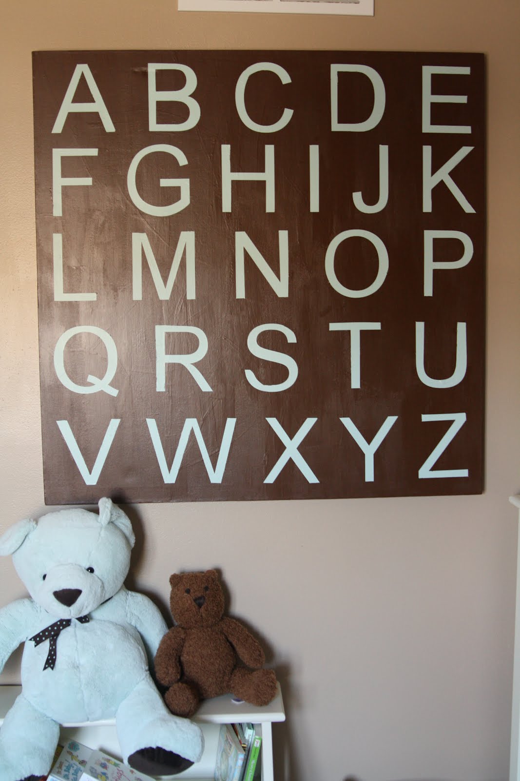 Decorating the Dorchester Way: Large Alphabet Wall Art