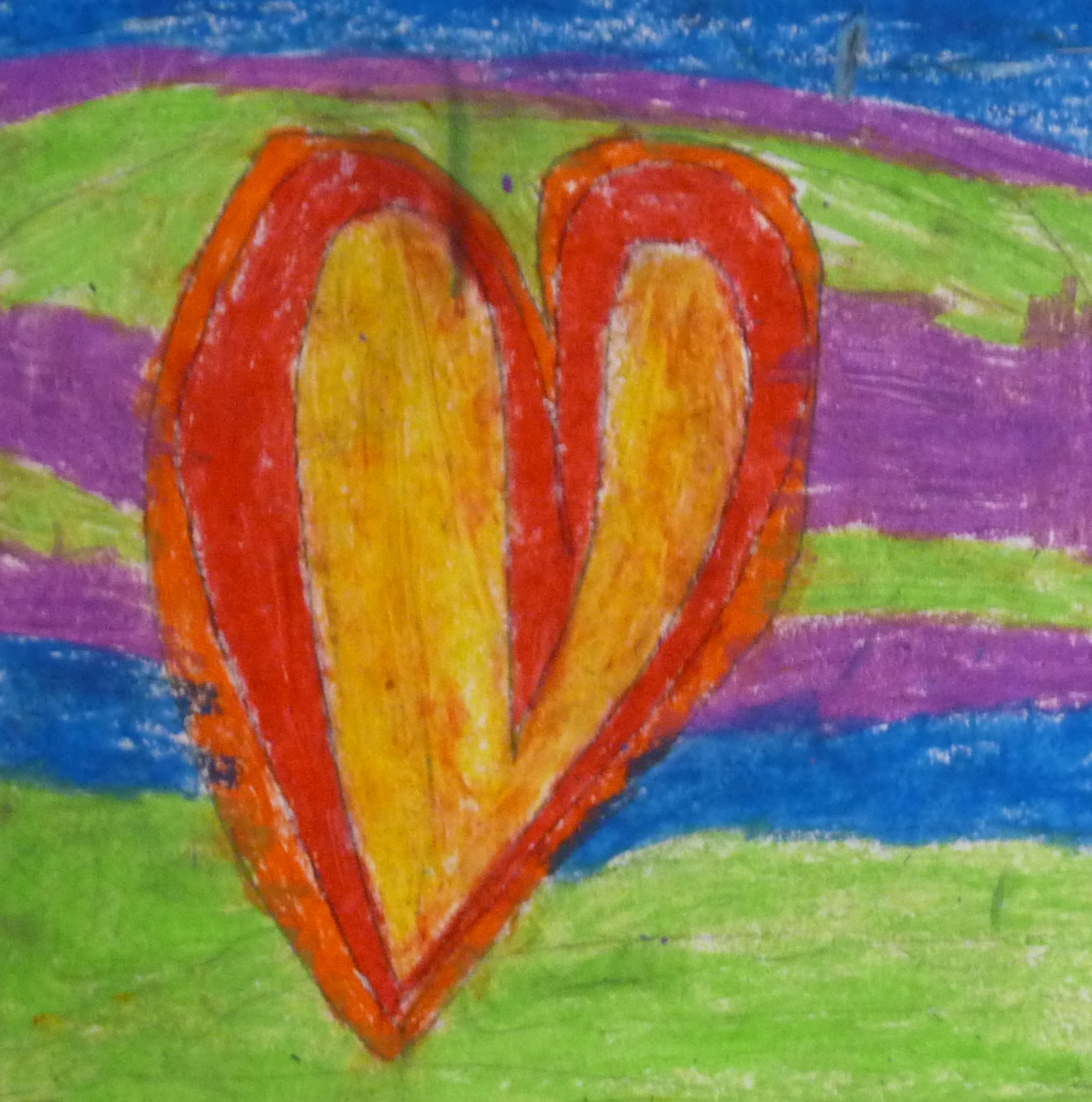 Art. Paper. Scissors. Glue!: Warm Color Cool Color Hearts