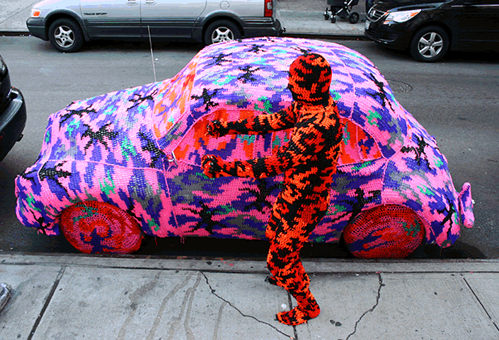 Fresh Pics: Crochet Art of Olek