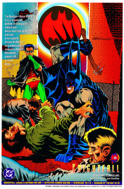 DC in the 80s: A collection of Knightfall house ads - 1993