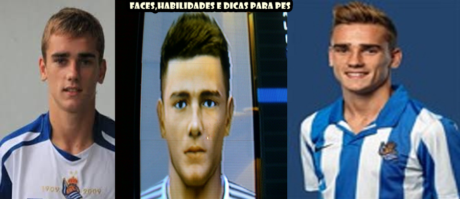 FACES,HABILIDADES E DICAS PARA PES: FACE ANTOINE GRIEZMANN(REAL SOCIEDAD)