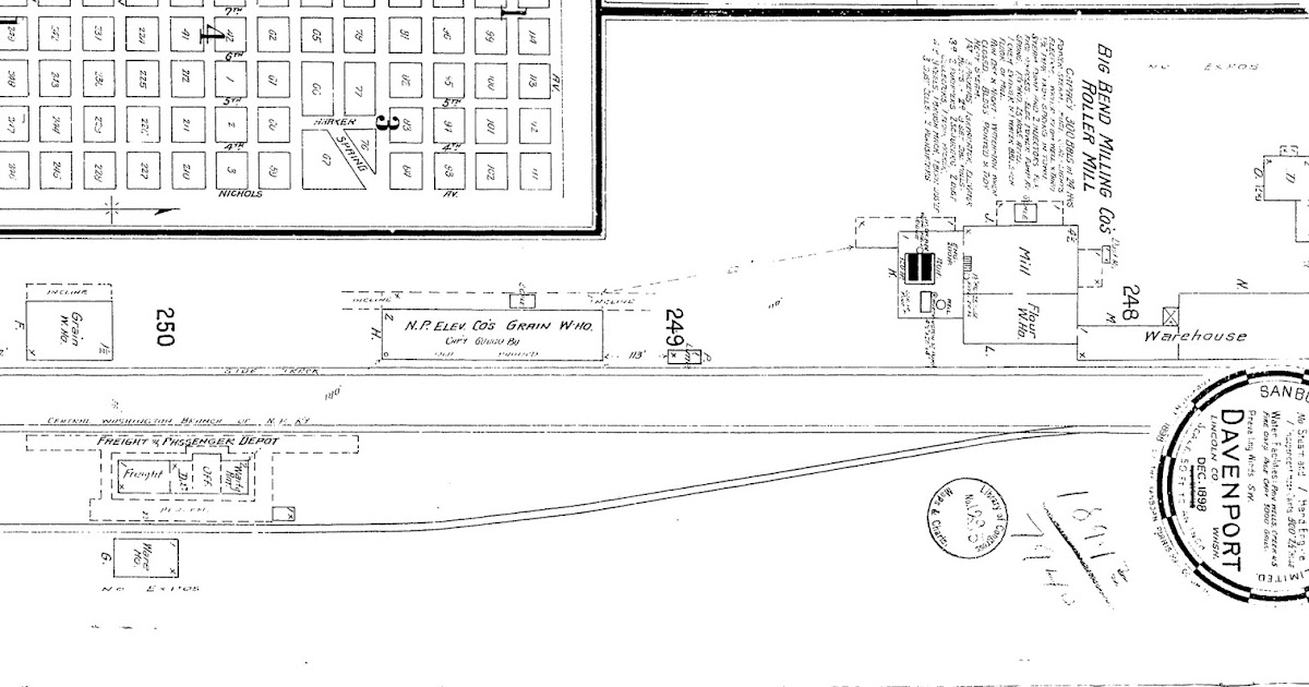 Big Bend Railroad History: 1898 Davenport Map