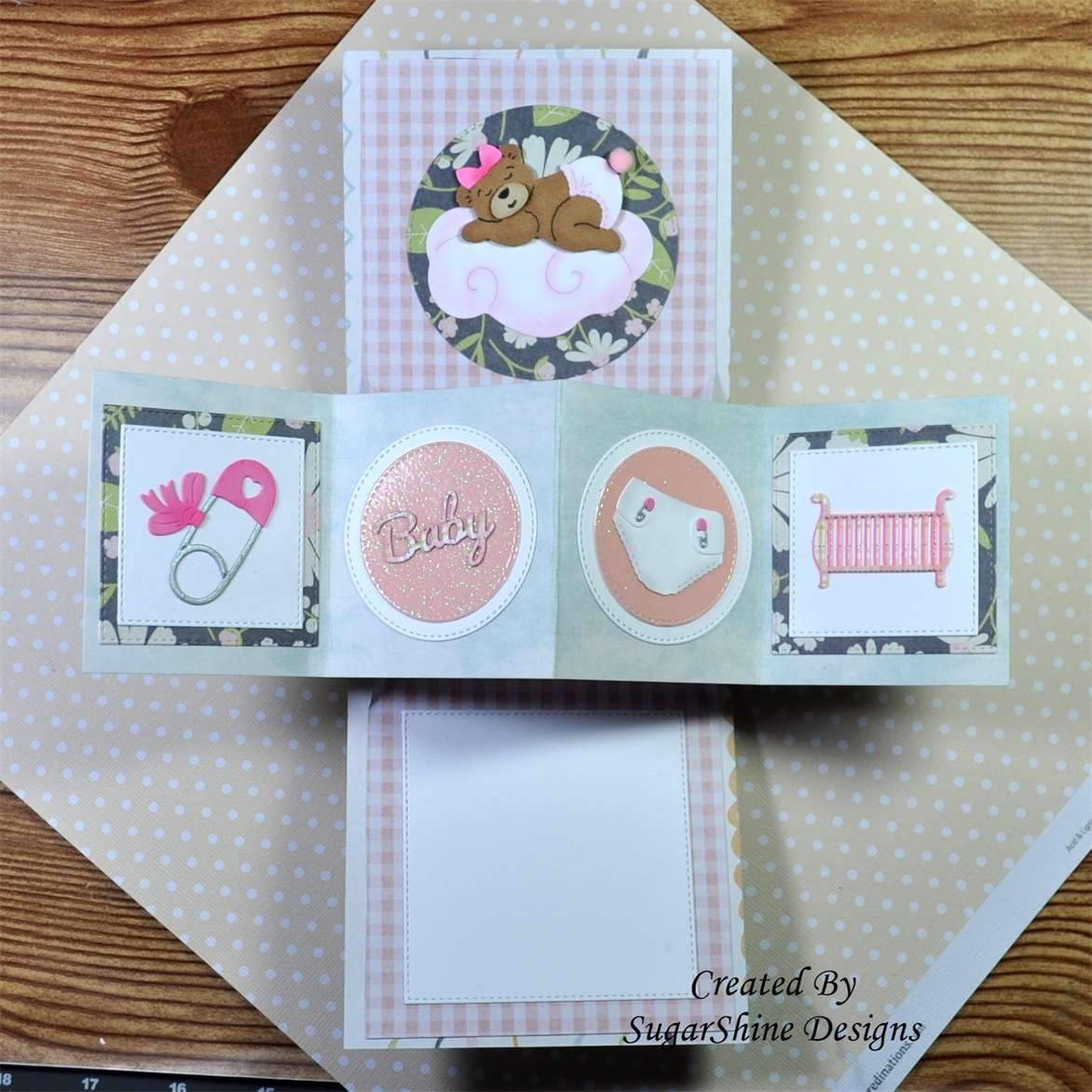 Twist Pop-Up Card for Baby - SugarShine Designs