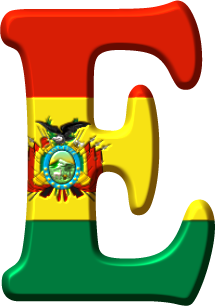 Alfabeto con la Bandera de Bolivia. - Oh my Alfabetos!
