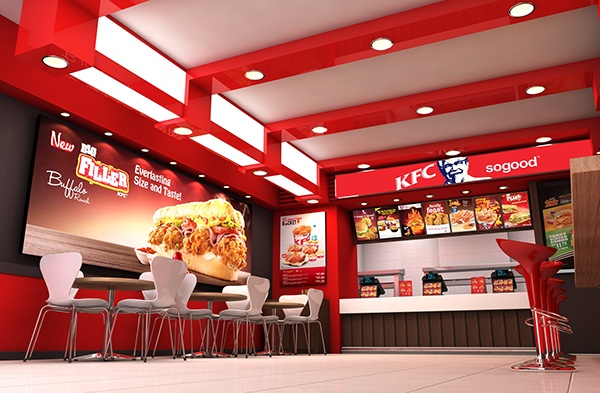 Desain Interior Kfc - Interior di Batam