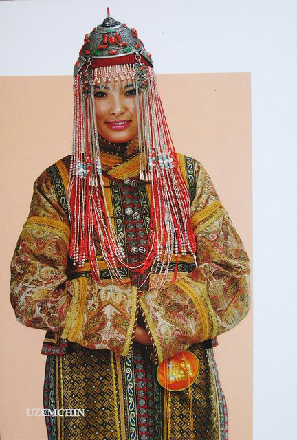 Local style: Traditional headdresses of the Mongolian women