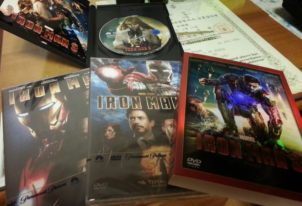 어느 공부중독자의 블로그: 아이언맨 시리즈 DVD 전편 구입