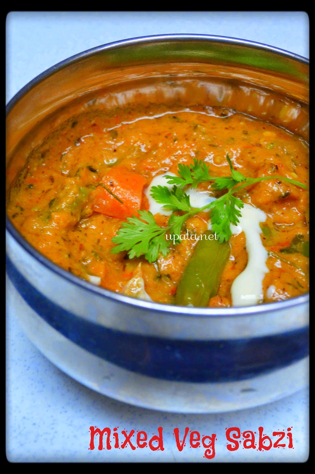 Upala: Mixed veg Sabzi