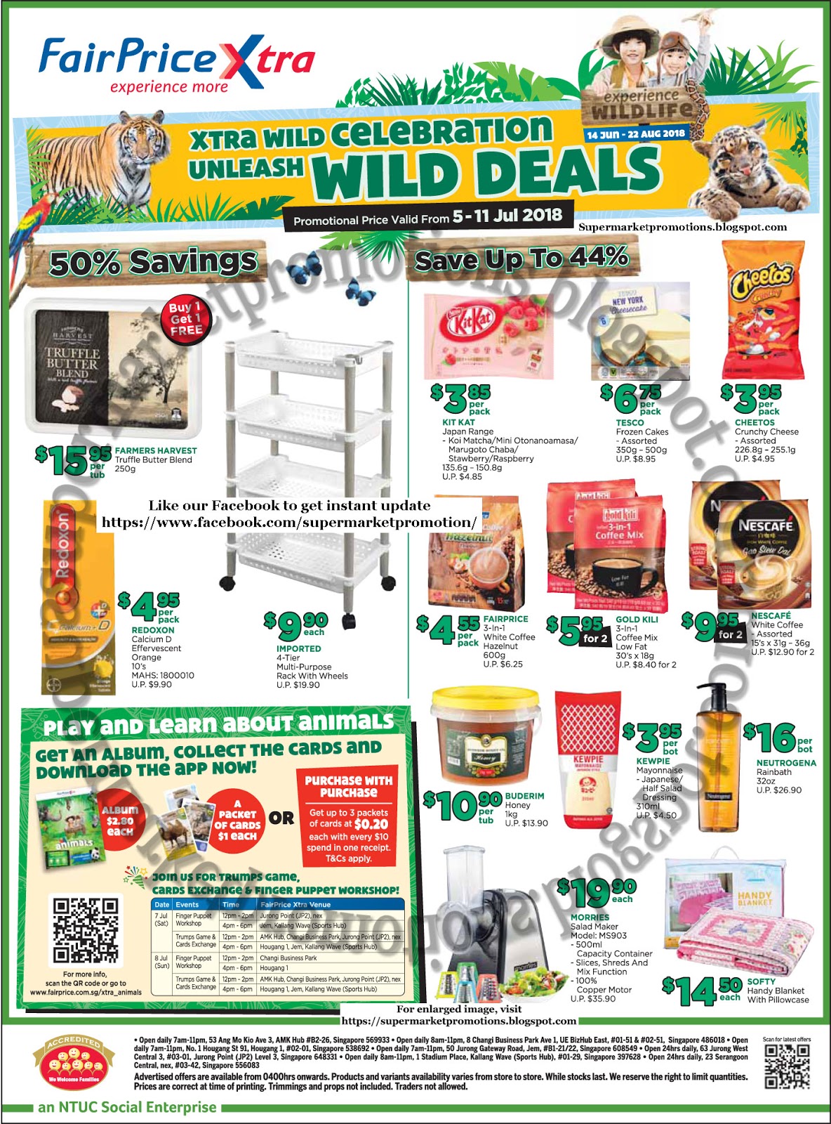 NTUC FairPrice Xtra Wild Celebration 05 - 11 July 2018 ~ Supermarket ...