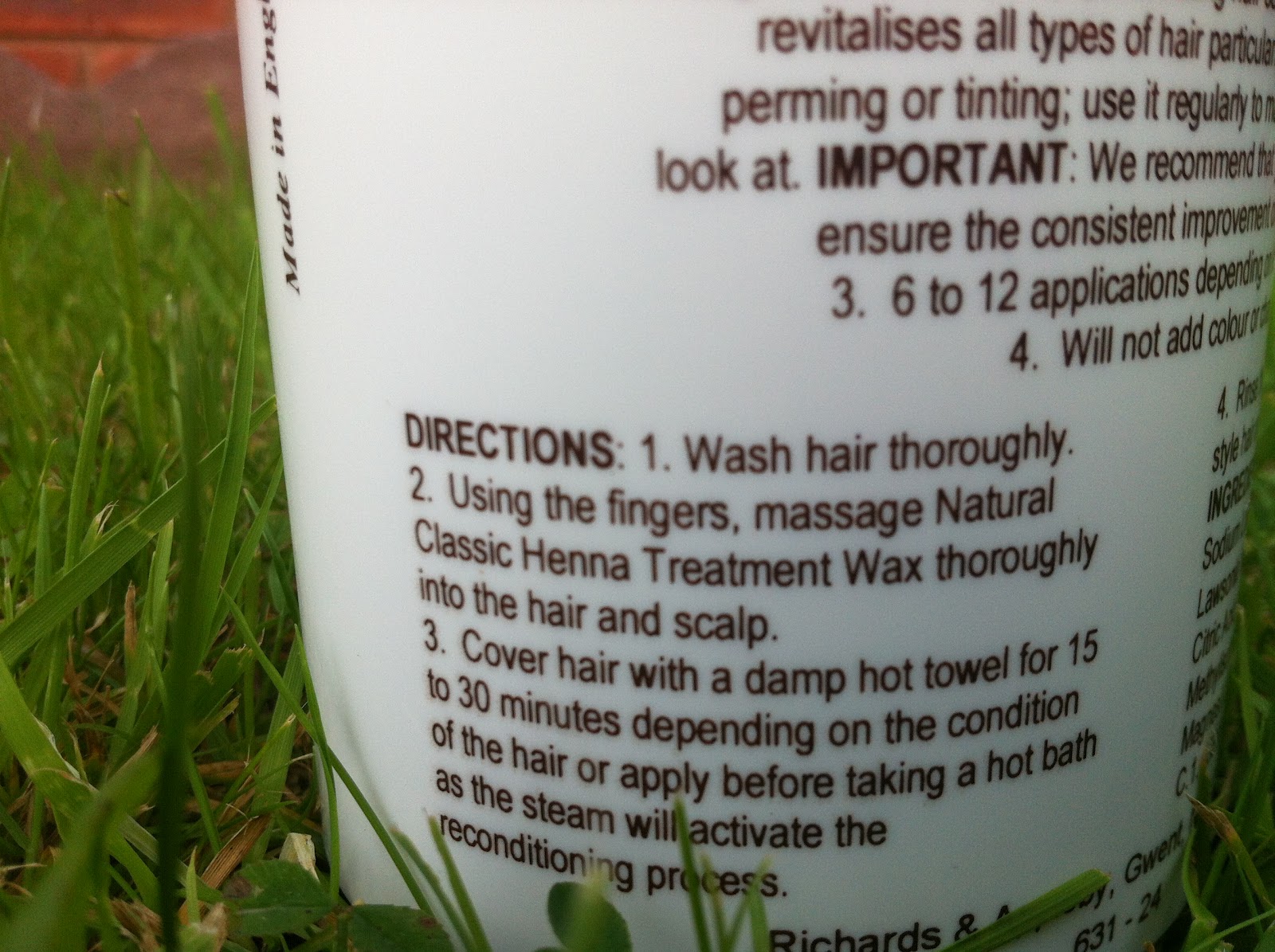 Laurenlovesmakeup'xoxo: Henna treatment wax hair conditioner!