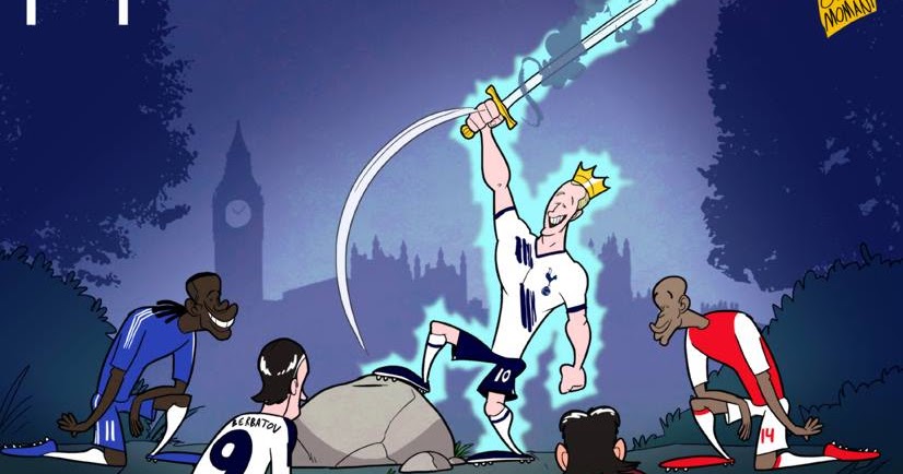 Omar Momani cartoons: Harry Kane the king of London