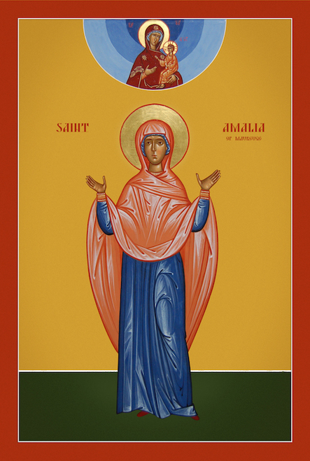 ORTHODOX CHRISTIANITY THEN AND NOW: Saint Amalia of Maubeuge (+ 690)