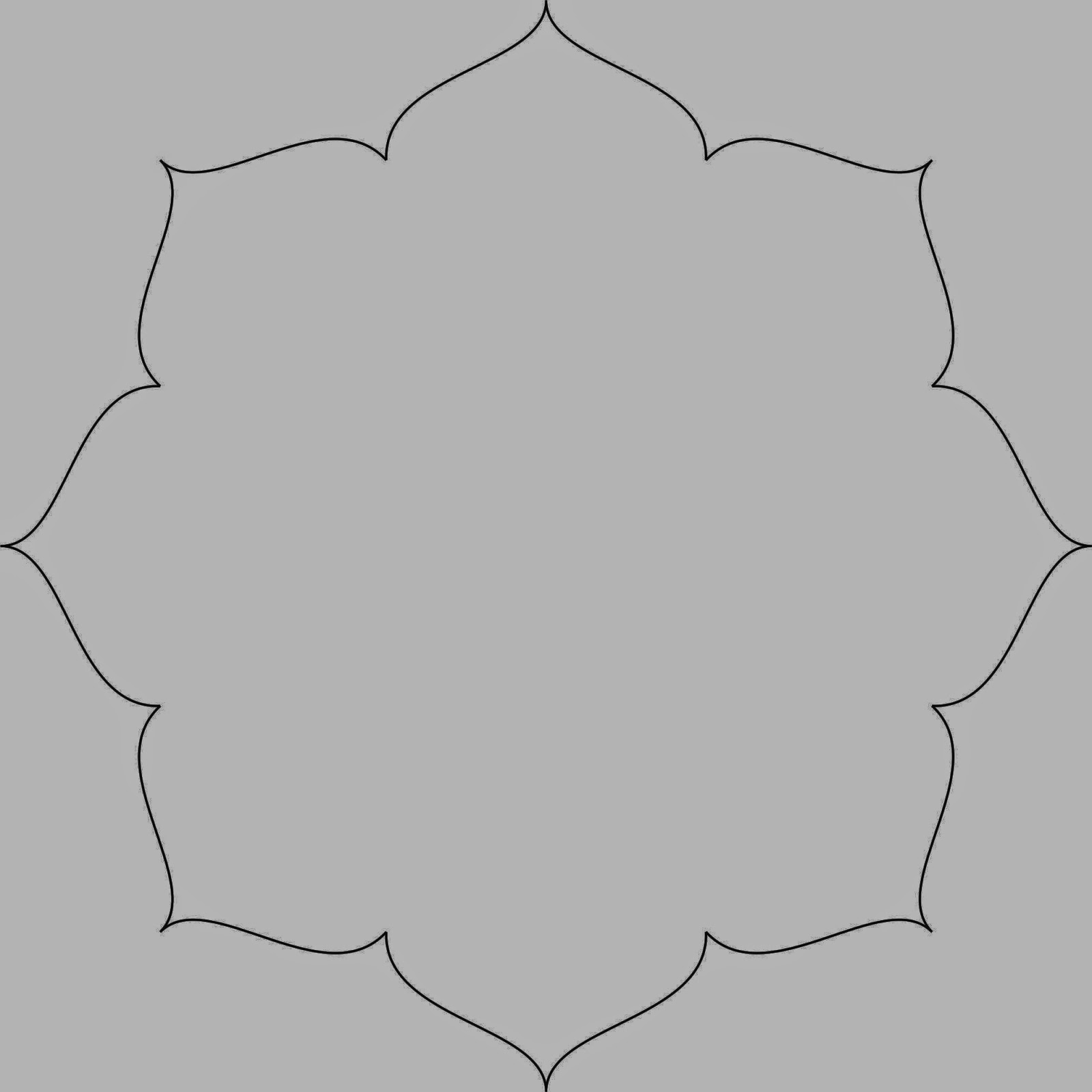 ABK Desain: Cara mudah membuat bunga segi delapan.