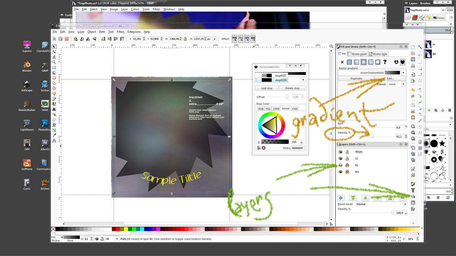 CD/DVD-Cover tutorial ~ bl(ツ)t project