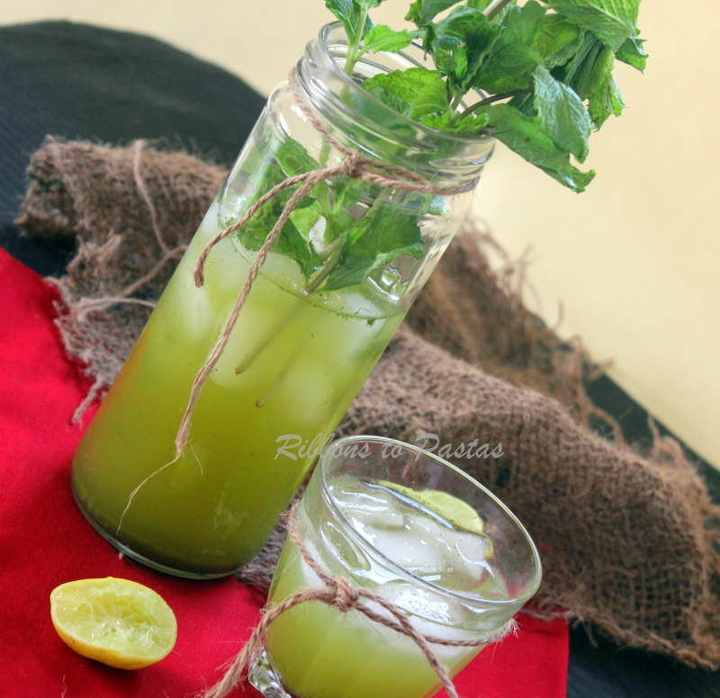 Jal Jeera / Minty Lemon Drink - Ribbons to Pastas