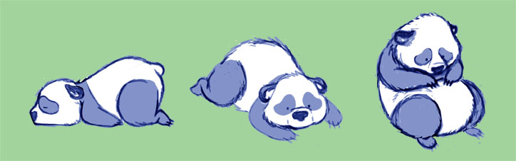 Scribble Factory: Sad Pandas