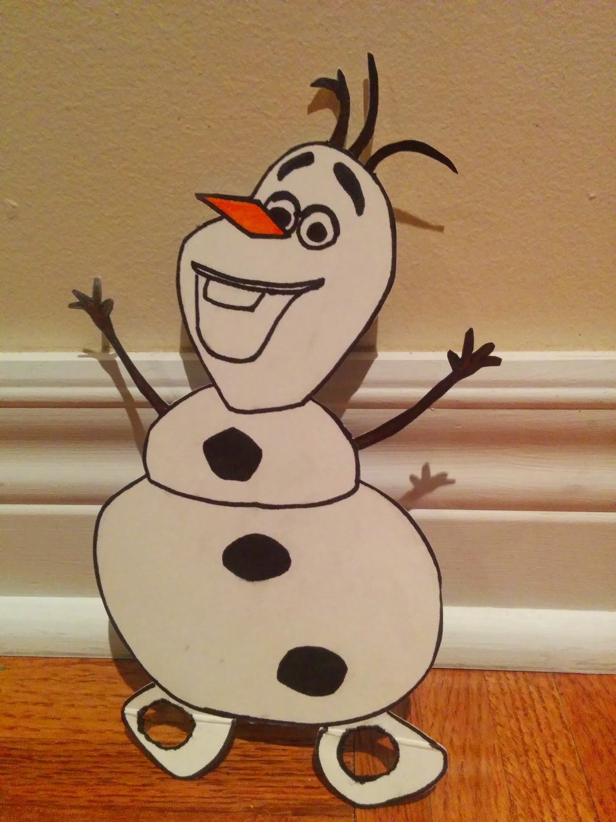 Kraft Queen: Olaf Finger Puppet DIY