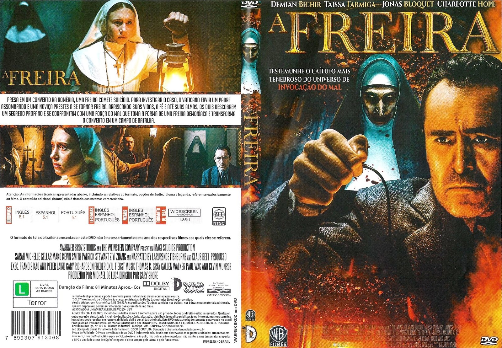 Capas de DVDs: A Freira - Capa DVD