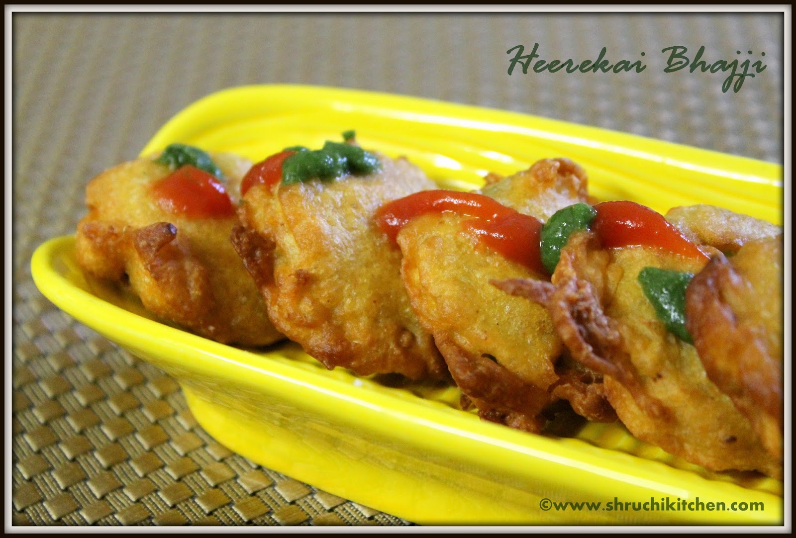 Shruchi Kitchen: Heerekai Bhajji