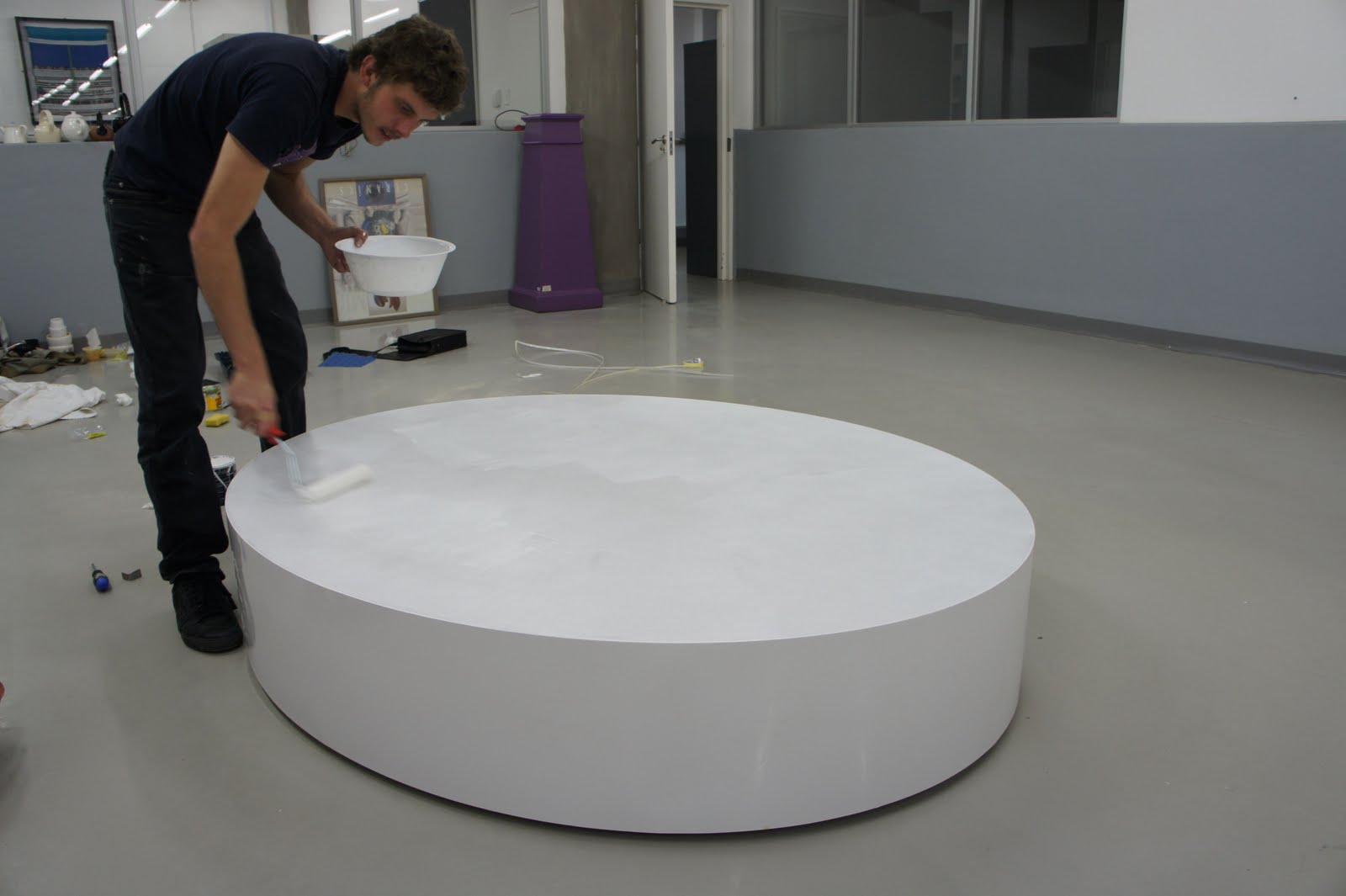 EUGENE HŐN : CERAMIC ARTIST: Setting up the ceramic installation with ...