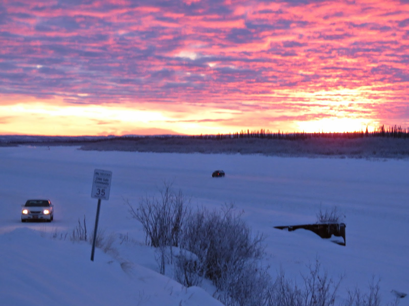 Midnight Sun, Polar Nights - Inuvik, NWT, Canada: 2 - Inuvik Sunrise ...