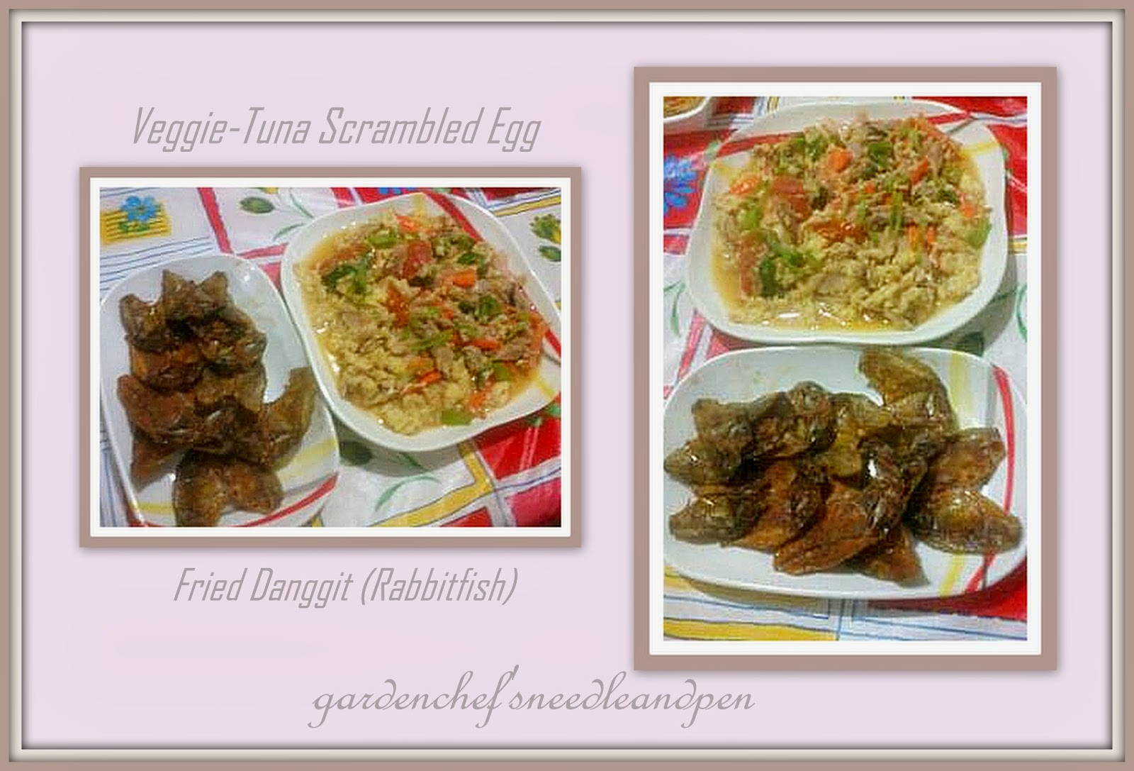 A Hearty Duo on a Rainy Day: Fried Danggit and Tuna-Veggie Scrambled Egg