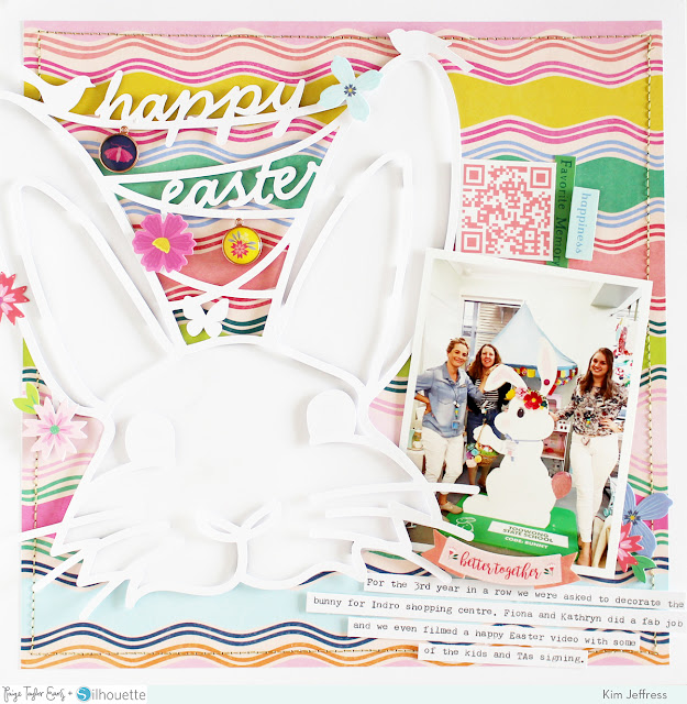 Happy Easter Layout by Kim Jeffress | Paige Taylor Evans