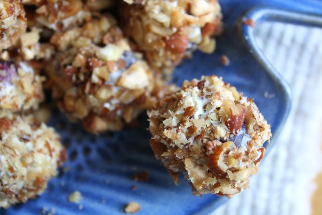 Dollop of Cream: cheesy grapes