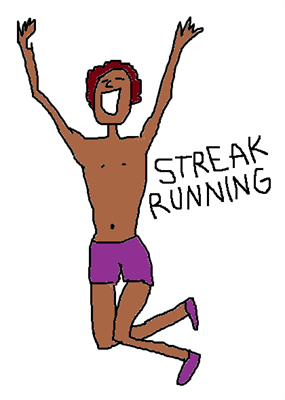 No Choice But To Pedal: A Running Streak