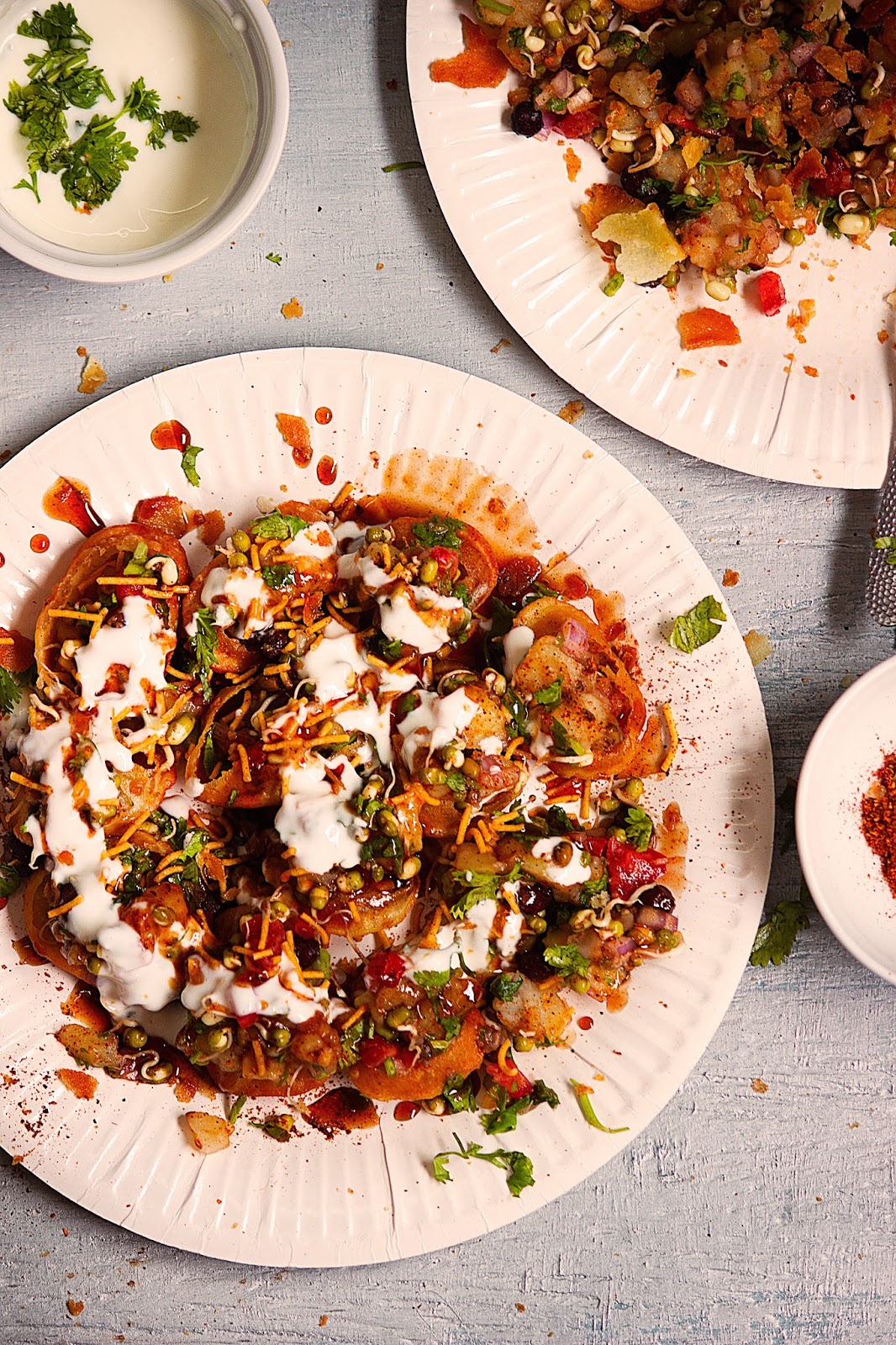Sprouts Papdi Chaat