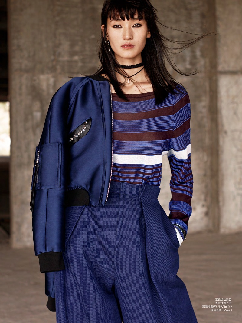 ASIAN MODELS BLOG: EDITORIAL: Lina Zhang for Elle China, May 2016