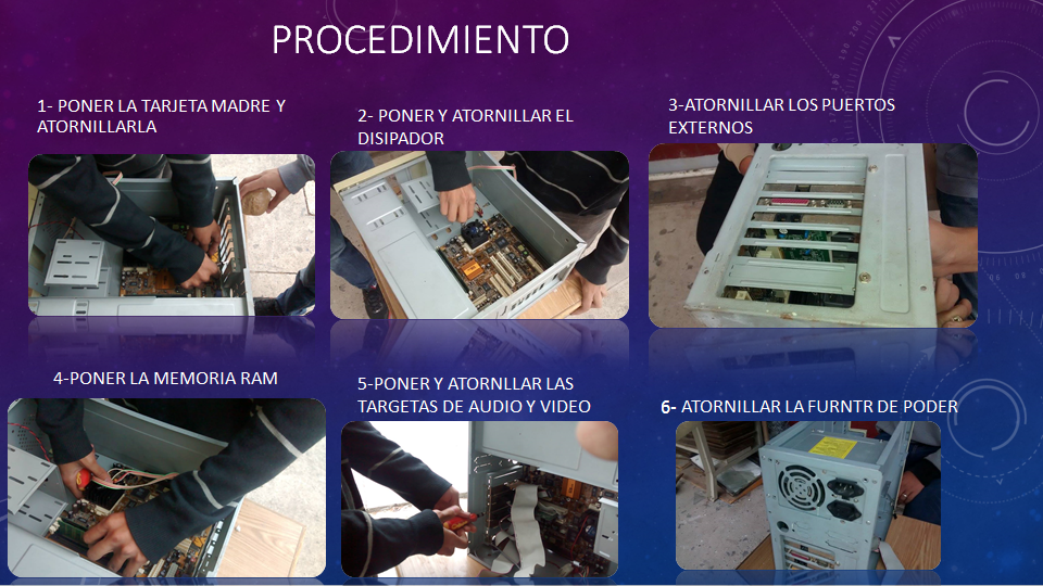 Mantenimiento del Equipo De Computo : ARMADO Y DESARMADO DE LA PC