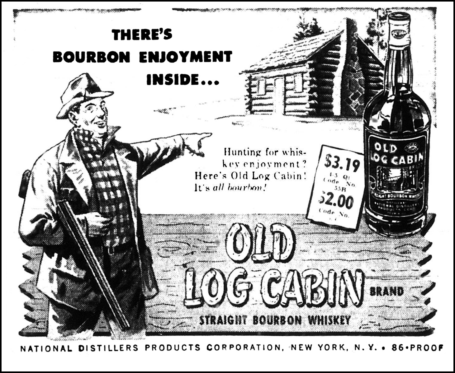 Brady's Bunch of Lorain County Nostalgia: More Old Log Cabin Whiskey Ad Fun