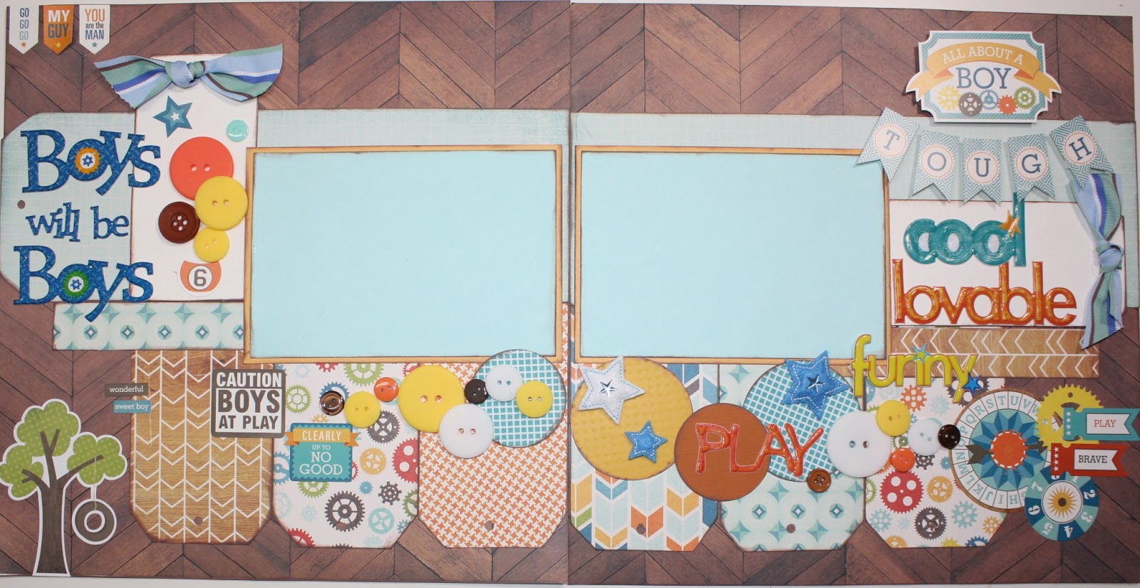 AMAZING GRACE Paper Crafts: Boys will be Boys!