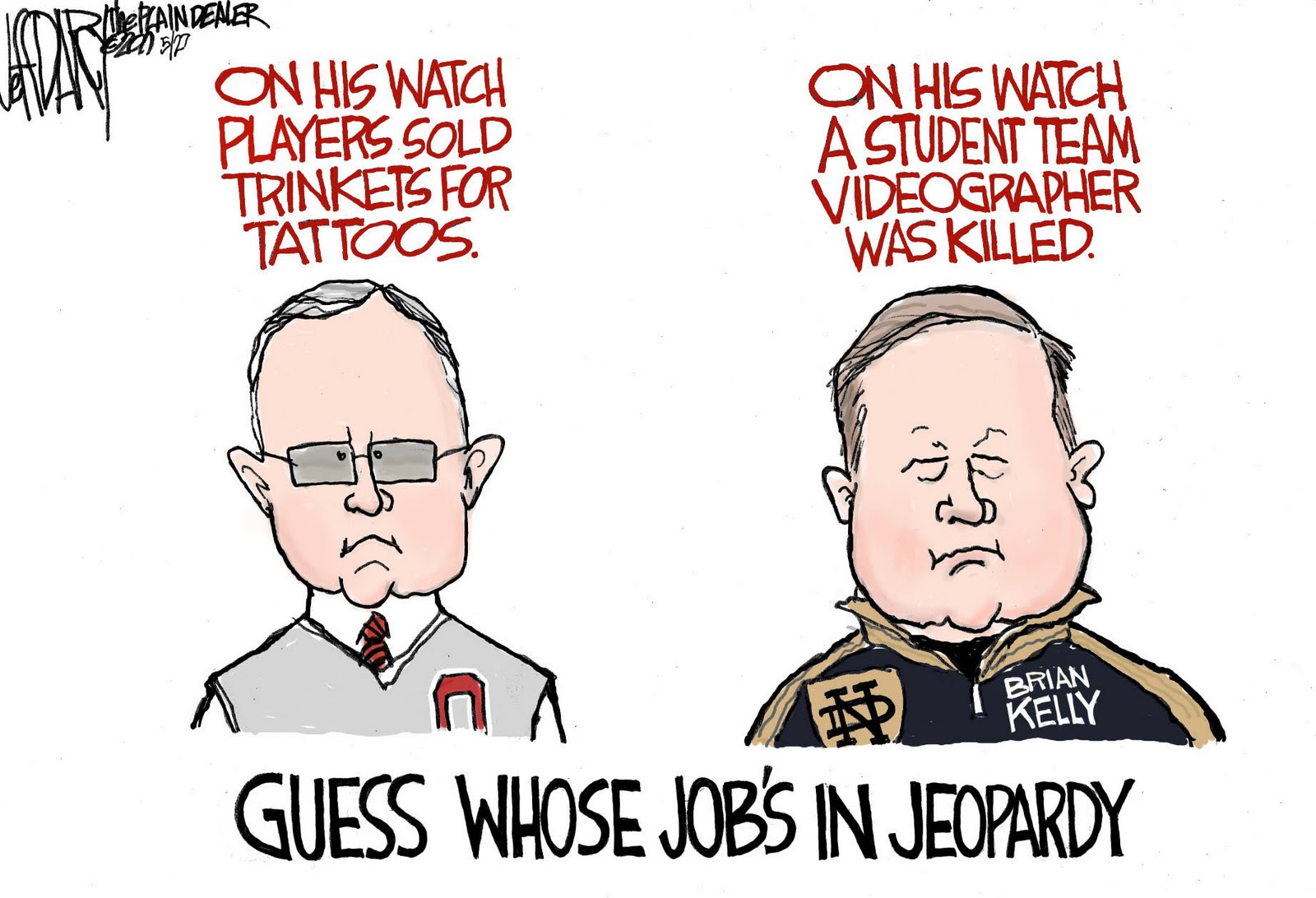 Irish Sports News: Kelly Attacked By Cleveland Plain-Dealer Cartoon