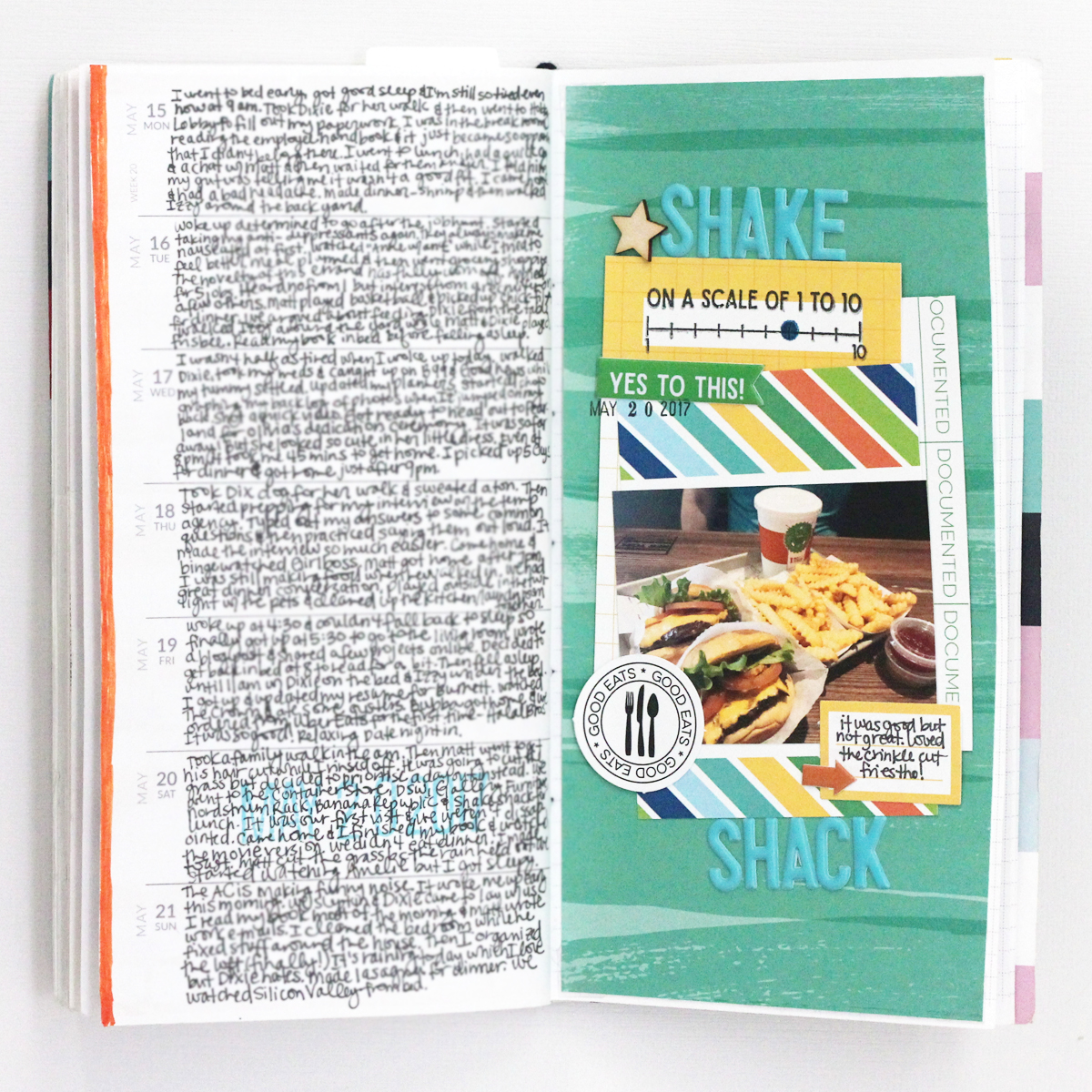 "Shake Shack" Memory Traveler's Notebook | jamie_makes