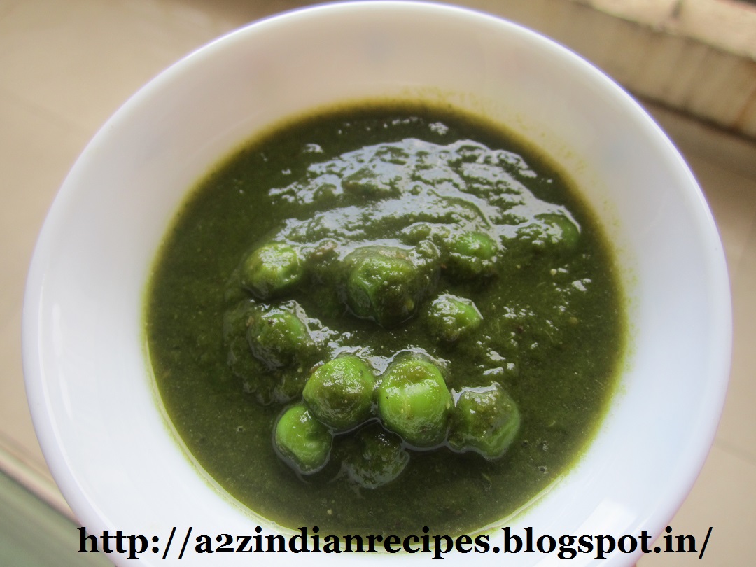 @ Best Maharashtrian Recipes : Palak Mutter