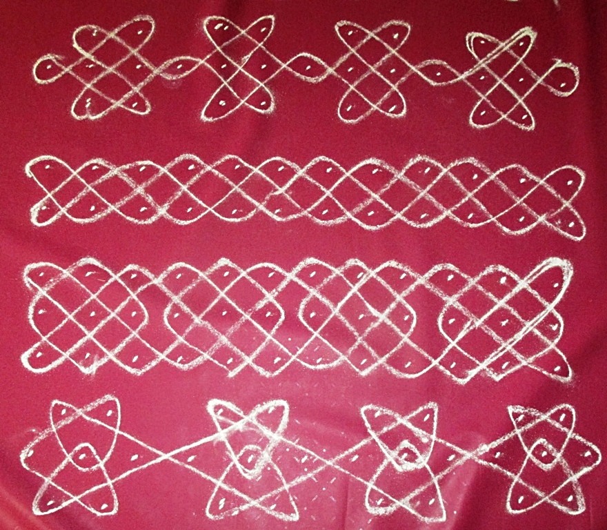 Border kolam designs 2