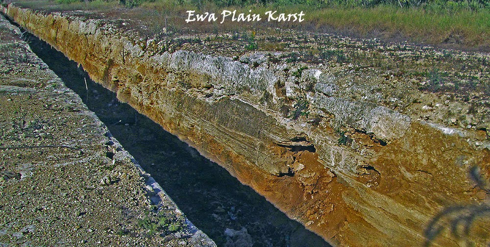Ewa Hawaii Karst: Ewa Plain Karst: A Precise Cut Into The Karst For An ...