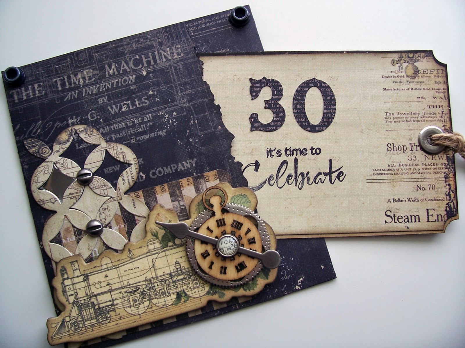 Hands to Work... Heart to Love: The Time Machine Birthday Pocket Card