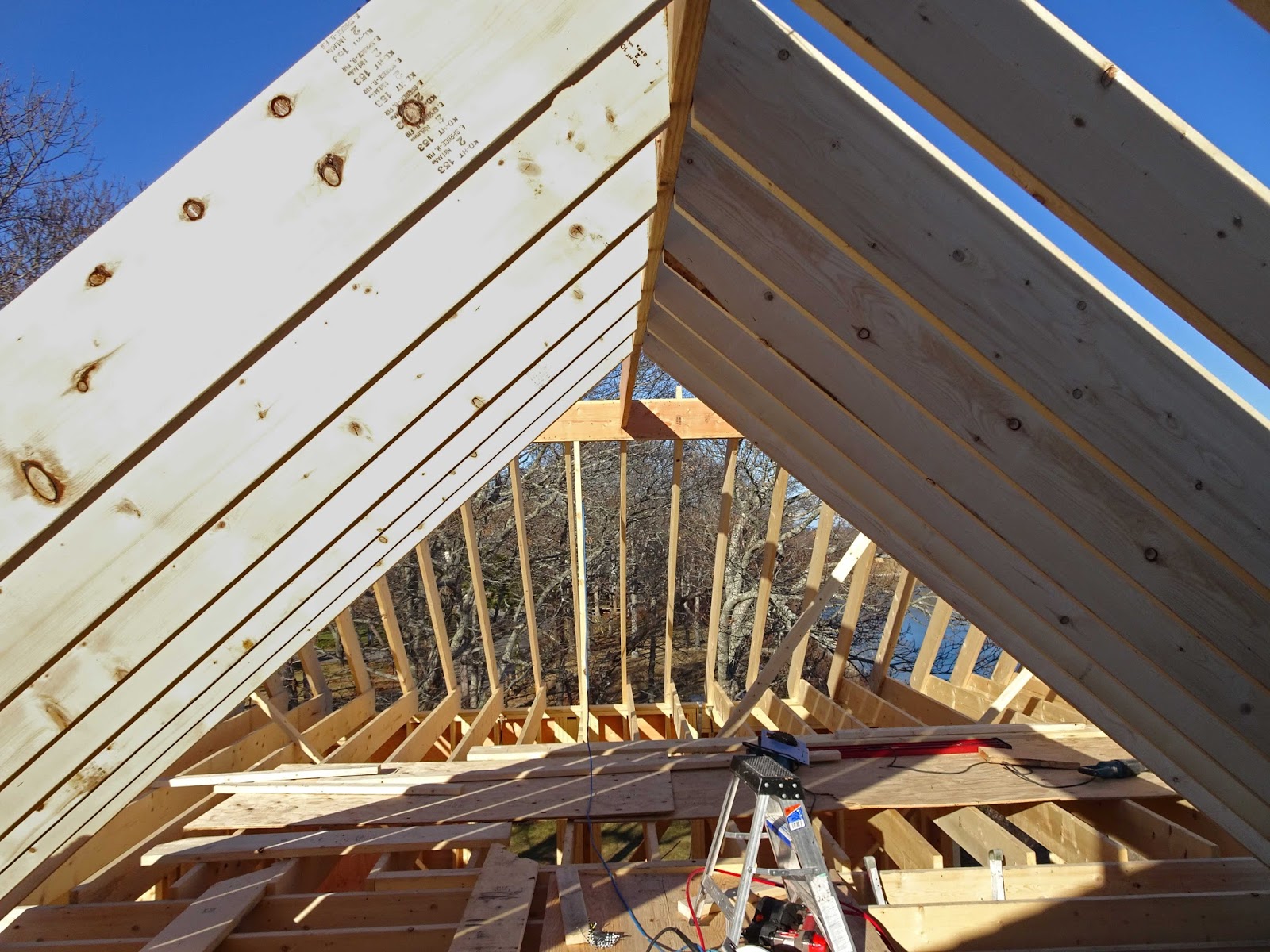 Joe's Retirement Blog: Attic Rafters and Interior Stairs - Neighborhood ...